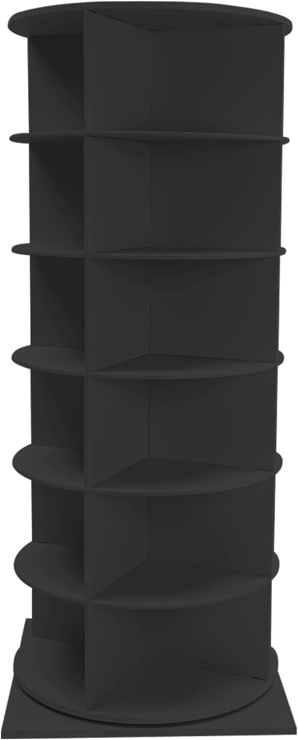 FTUVBU 6 Tier Rotating Shoe Rack Revolving 360° Shoes Storage Organizer ...