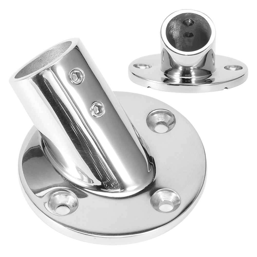 FTVOGUE 45 Degree Round Tube Base Hand Rail Railing Fitting 316 ...