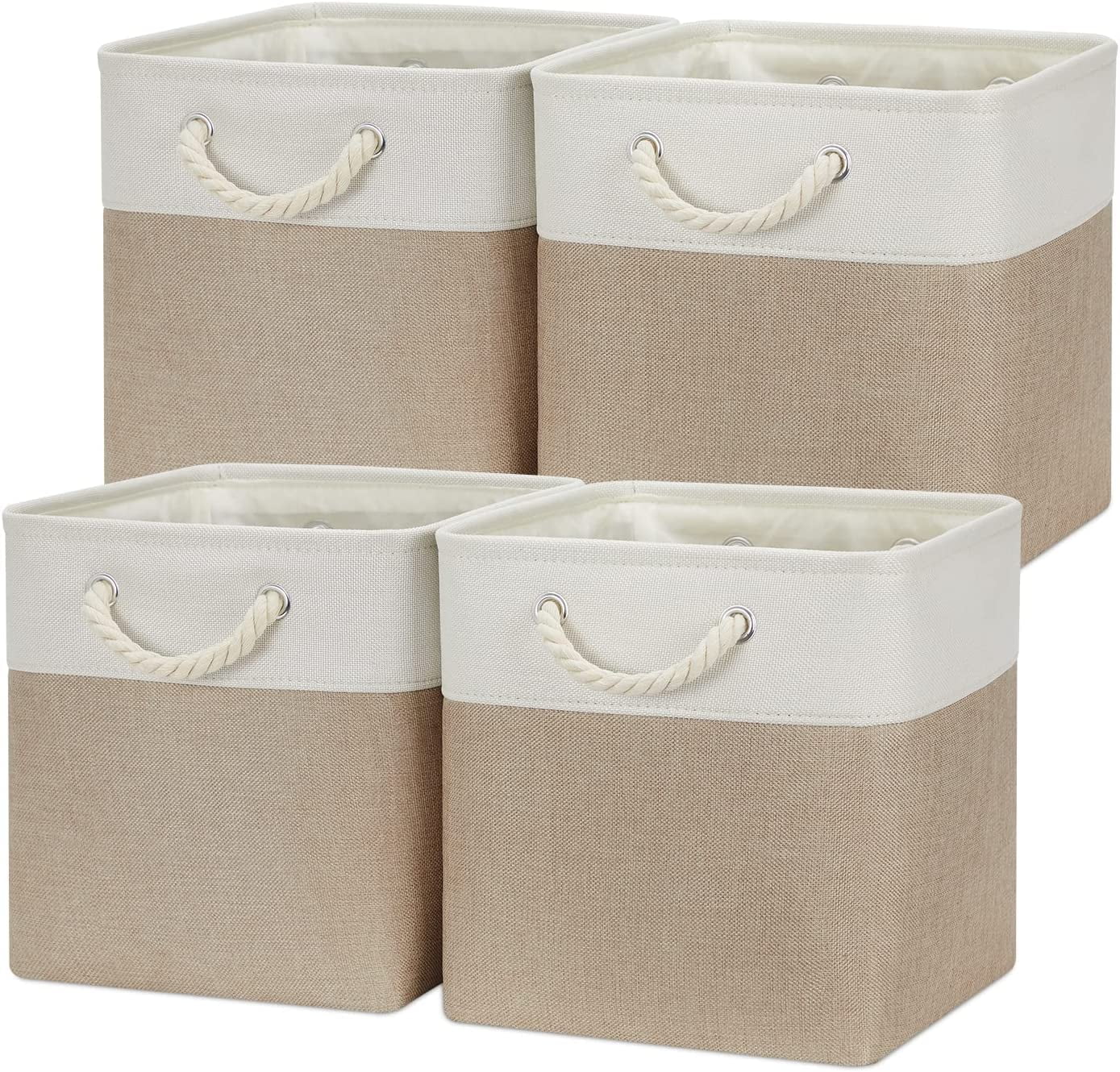 FTVUOBUONO Cubes Storage Baskets 11 Inch Cube Storage Bins 4 Pack ...