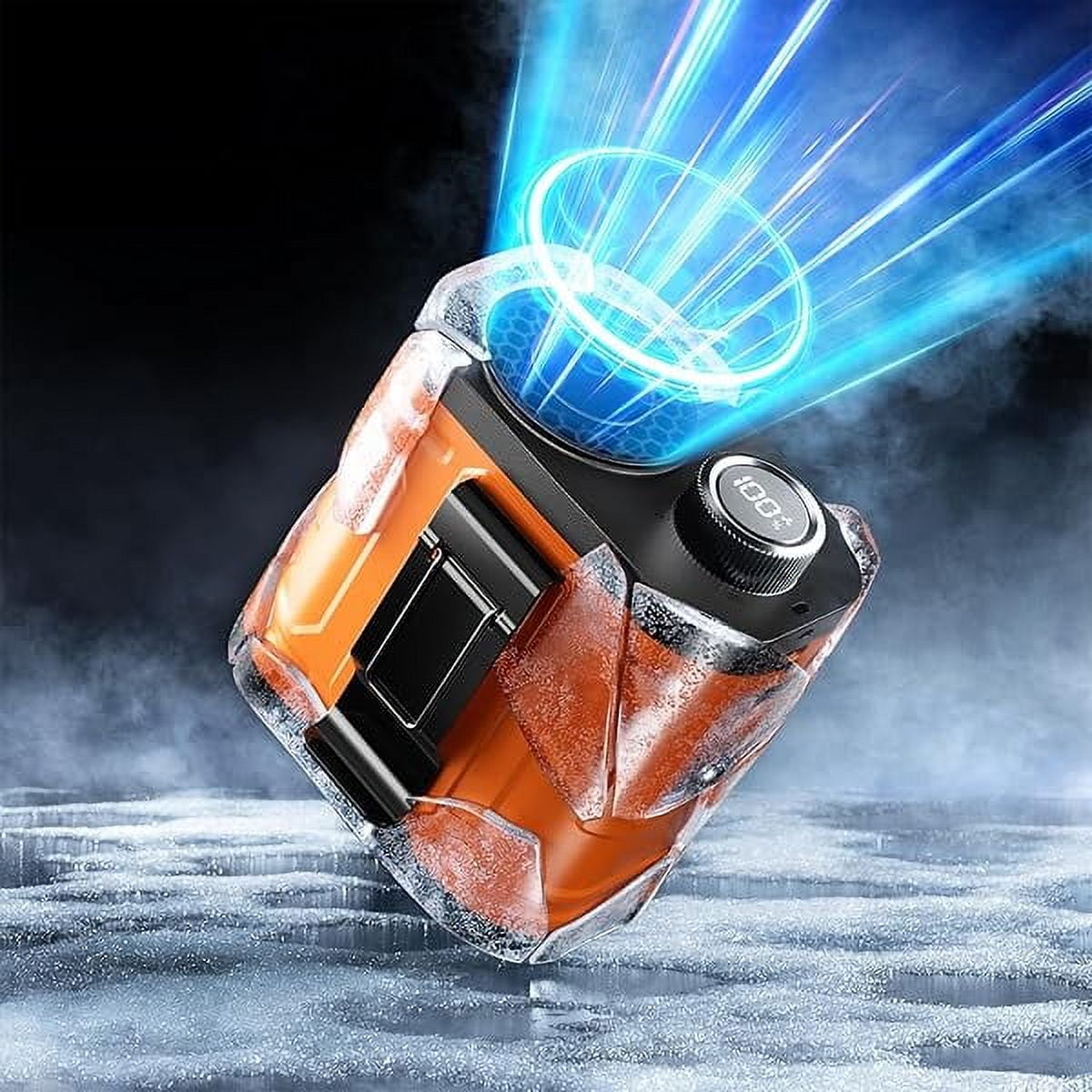 FU199912000MAh Portable Waist Fan, 100 Speeds 17000RPM Strong Airflow ...