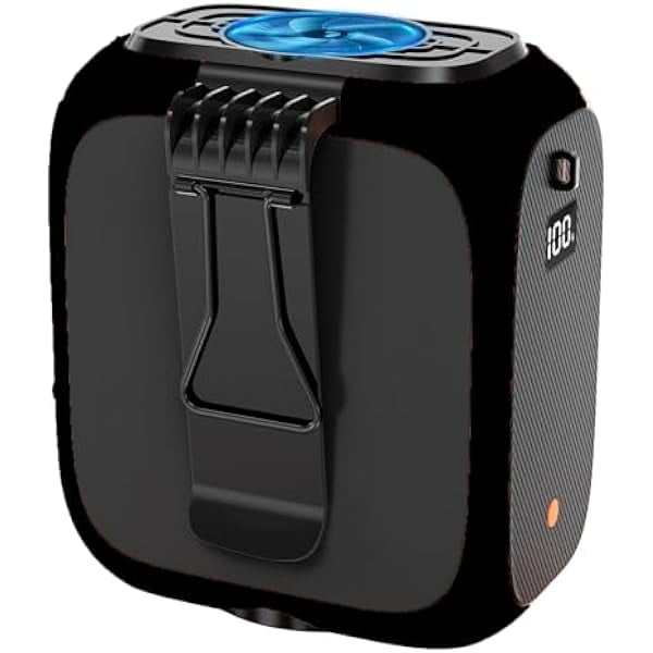 FU199916000RPM Portable Waist Fan Clip in Wearable Belt Personal Fan ...