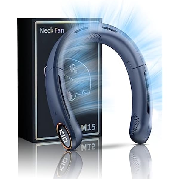 FU1999Neck Fan,5200mAh Portable Fan,Adjustable Personal Fan Can Be ...
