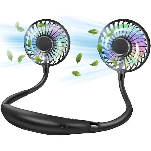 FU1999Neck Fan, Hand Free Portable Neck Fans For Women, Kids, and Men ...