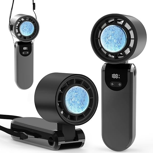 FU1999Portable Handheld Turbo Fan, 2025Upgraded Foldable Mini Personal ...