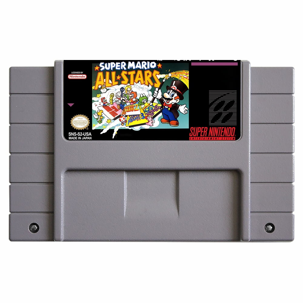 FUBIS Super Mario All-Stars Game Cartridge for SNES -16 Bit Retro Games ...