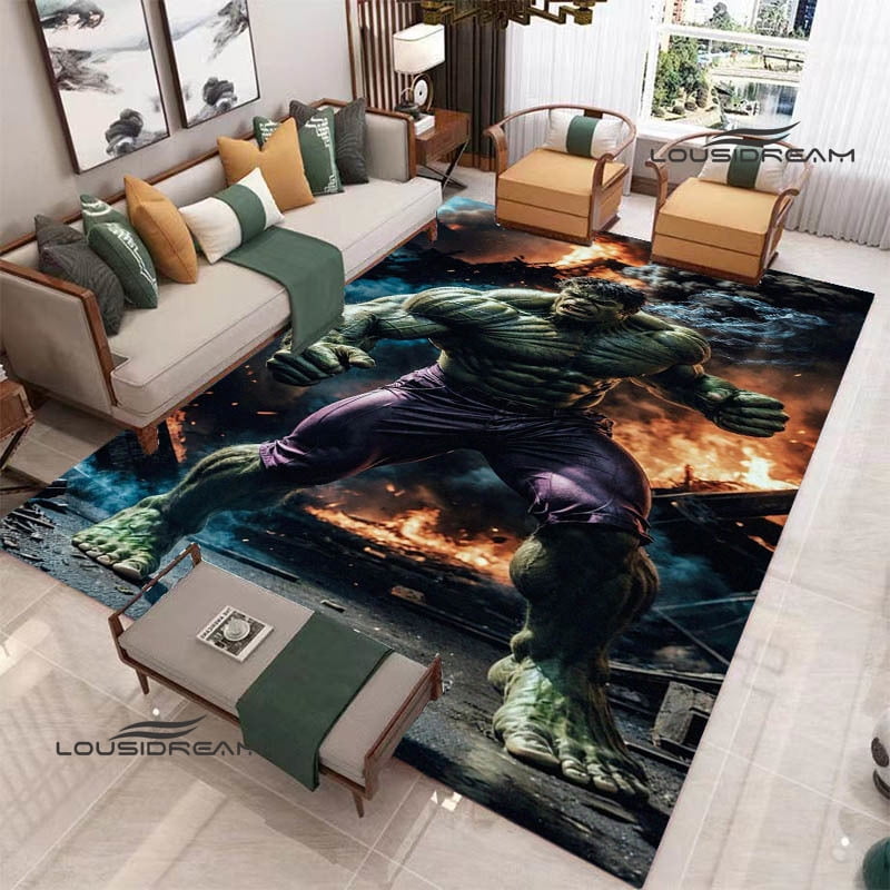FUBUKED Green Hero Rug Ultra Soft Cartoon Rugs for Bedroom Bathroom ...