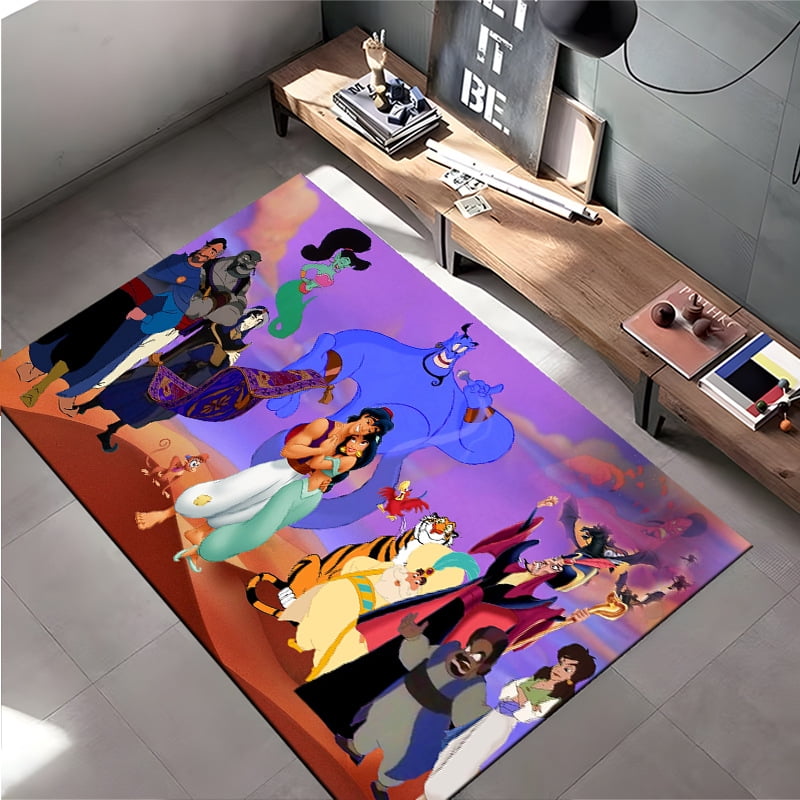 FUBUKED Jasmine Rug Ultra Soft Cartoon Rugs for Bedroom Bathroom Home ...