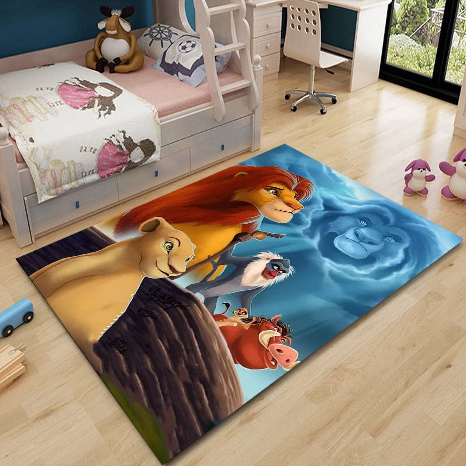 FUBUKED Lion King Rug Ultra Soft Cartoon Rugs for Bedroom Bathroom Home ...