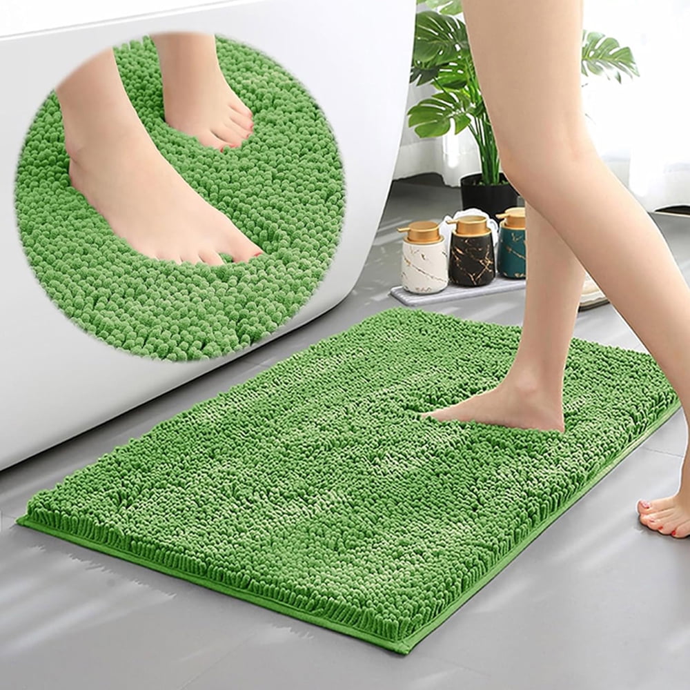 FUDAKUNA Bathroom Rugs Fluffy Thickened Chenille 20