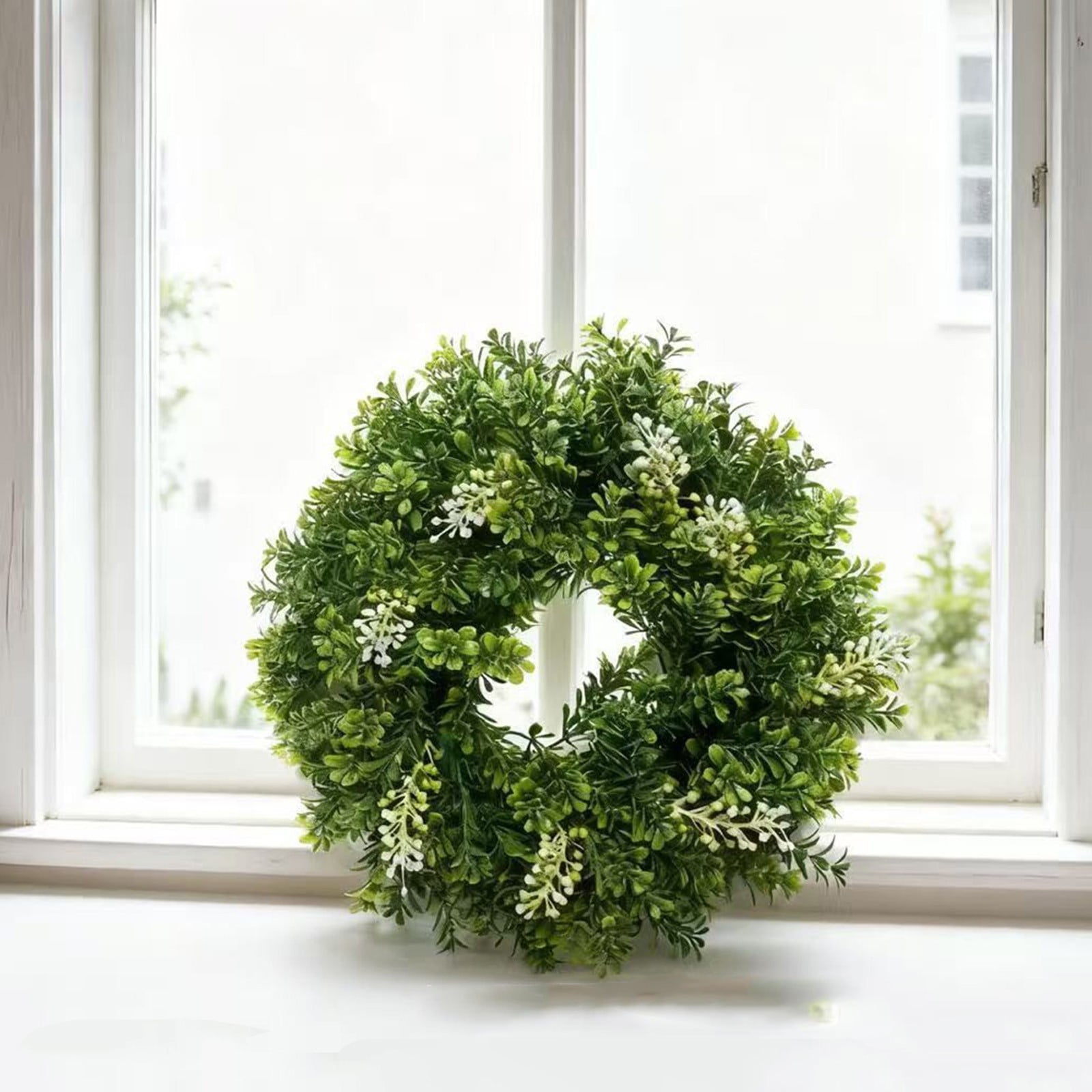 FUDUUIU Spring Summer Flower Wreath Artificial, Colorful Floral Decor ...