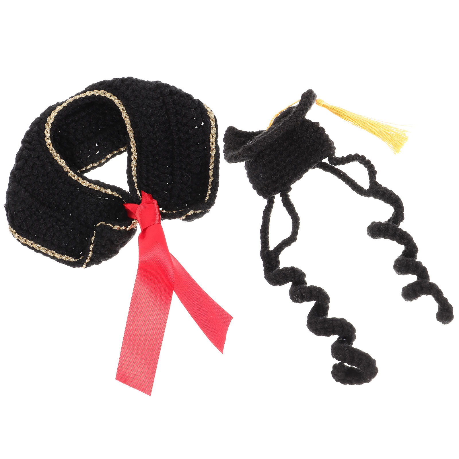 FUEENIRVA 1 Set Dog Graduation Outfit Woolen Yarn for Pets Graduation ...