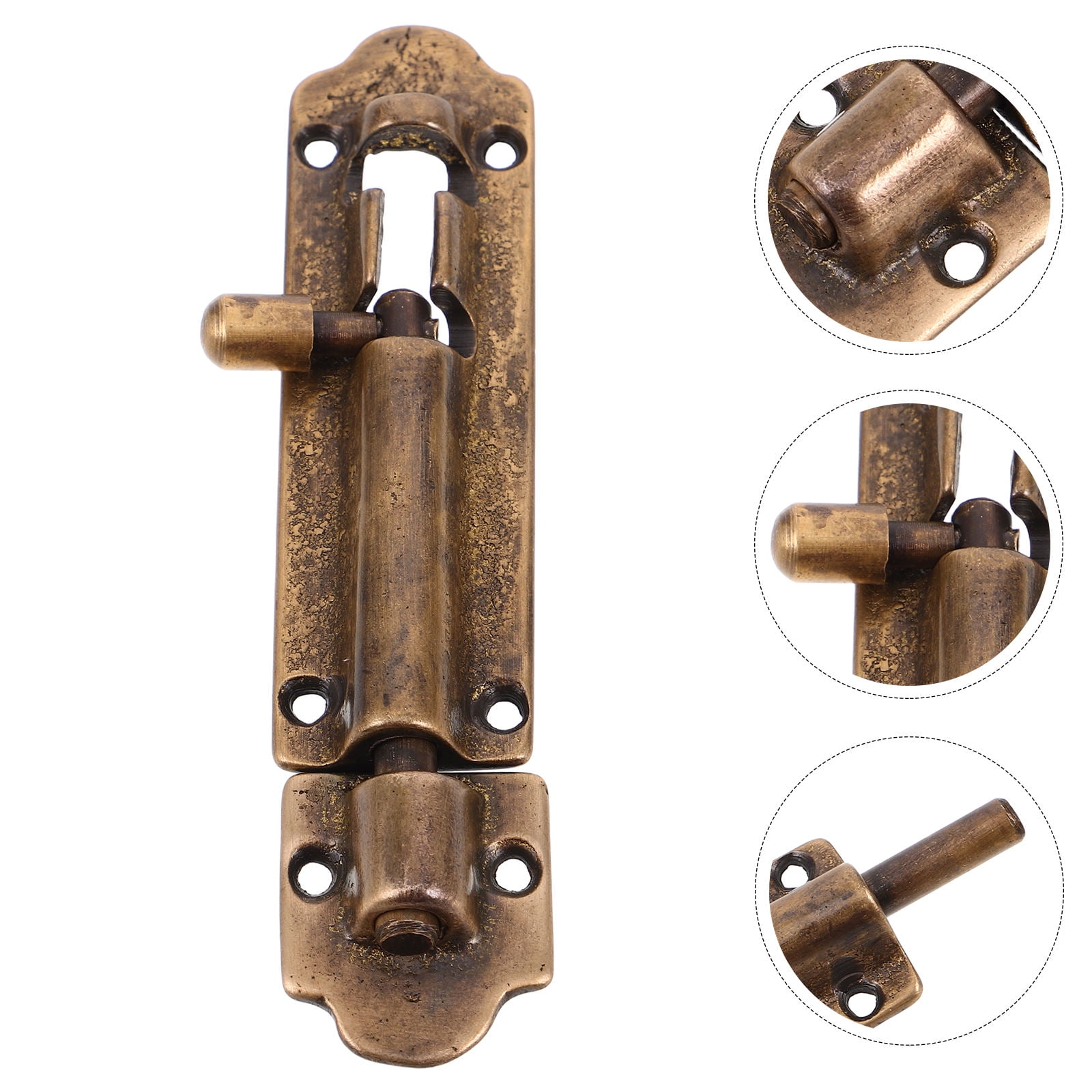 FUEENIRVA 1 Set Heavy Duty Barrel Bolt Latch Golden Copper for Wooden ...