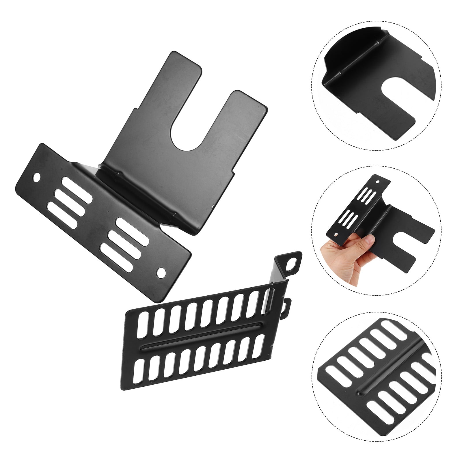 FUEENIRVA 1 Set Motor Bracket Heavy-Duty Black Stainless Steel for Bbq ...