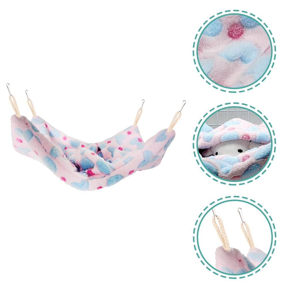 FUEENIRVA 1 Set Washable Guinea Pig Bed Pink Plush Envelope Shape for ...