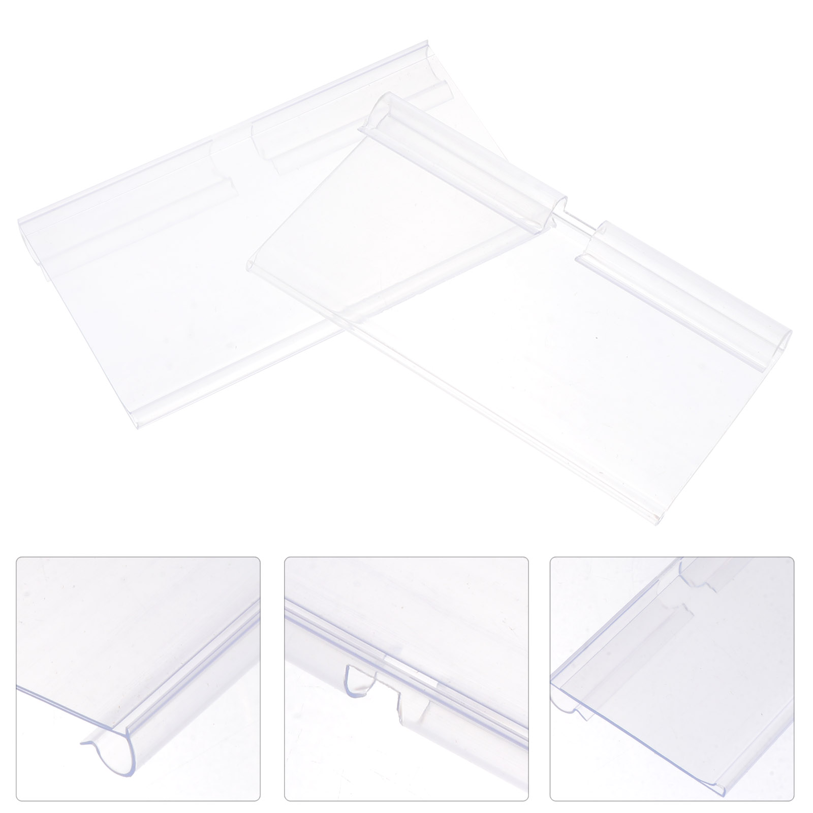 FUEENIRVA Label Paper Holder 100Pack PVC Label Holders Storage Bins ...