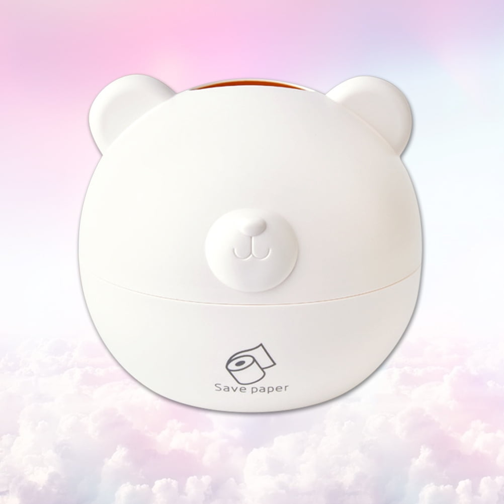 FUEENIRVA 12Set Tissue Storage Box Holder with Bear Shape for Office PP ...