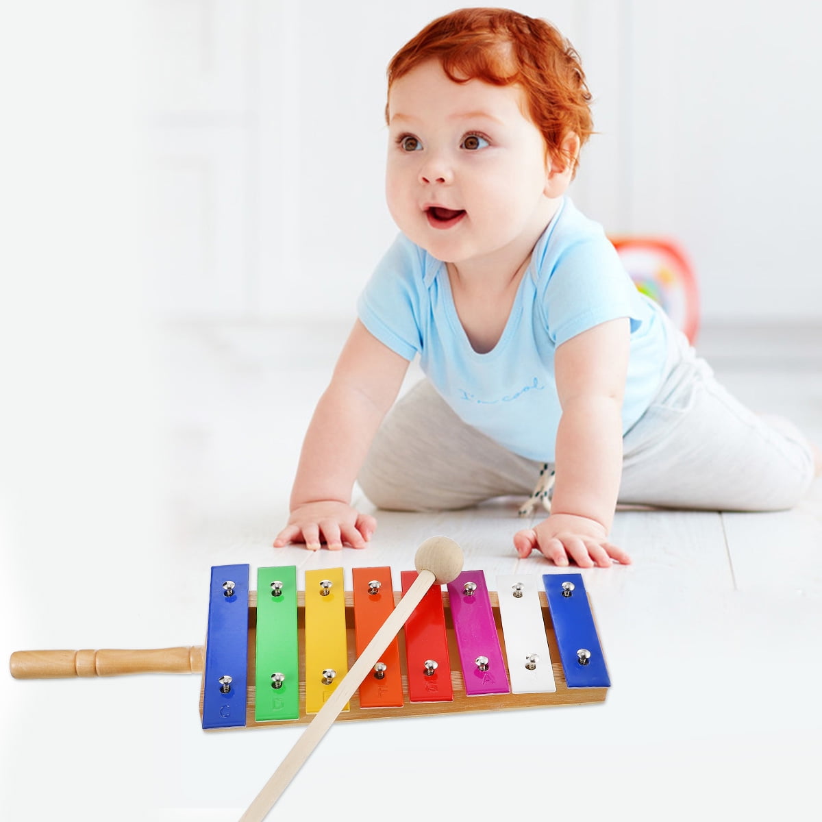 FUEENIRVA 14Set Xylophone For Children Musical Toy Instrument Colorful ...