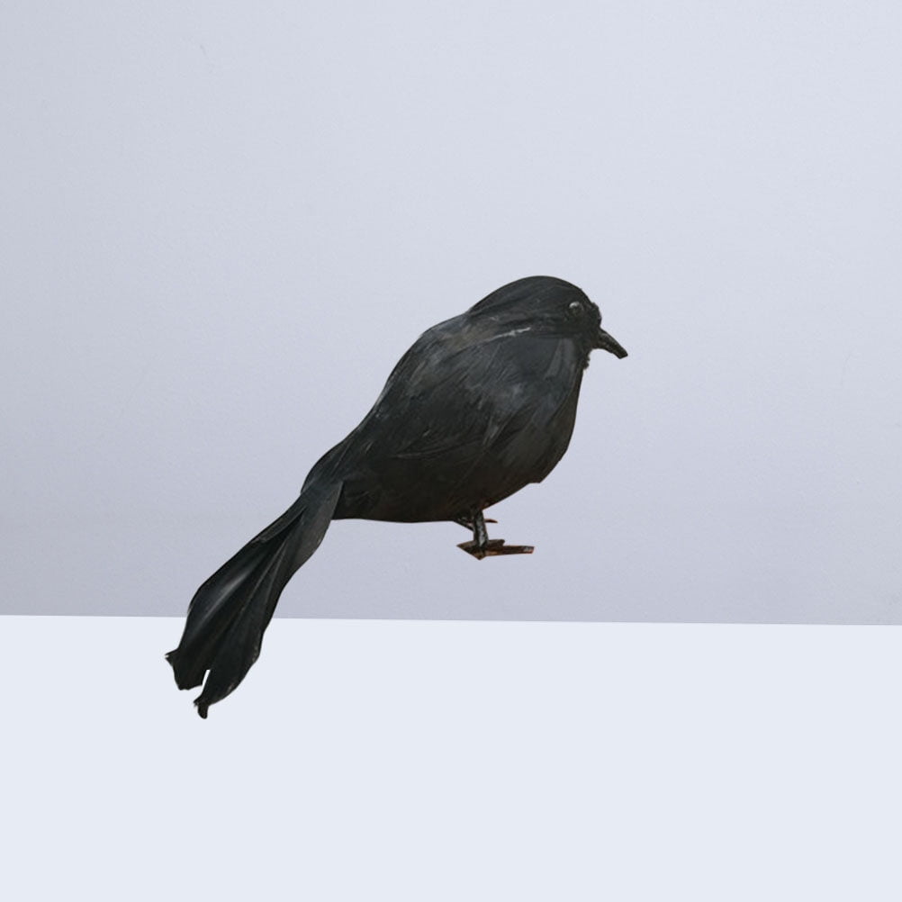 FUEENIRVA 1Pack Crow Ornament Crows Scary Real Life-Like Appearance ...