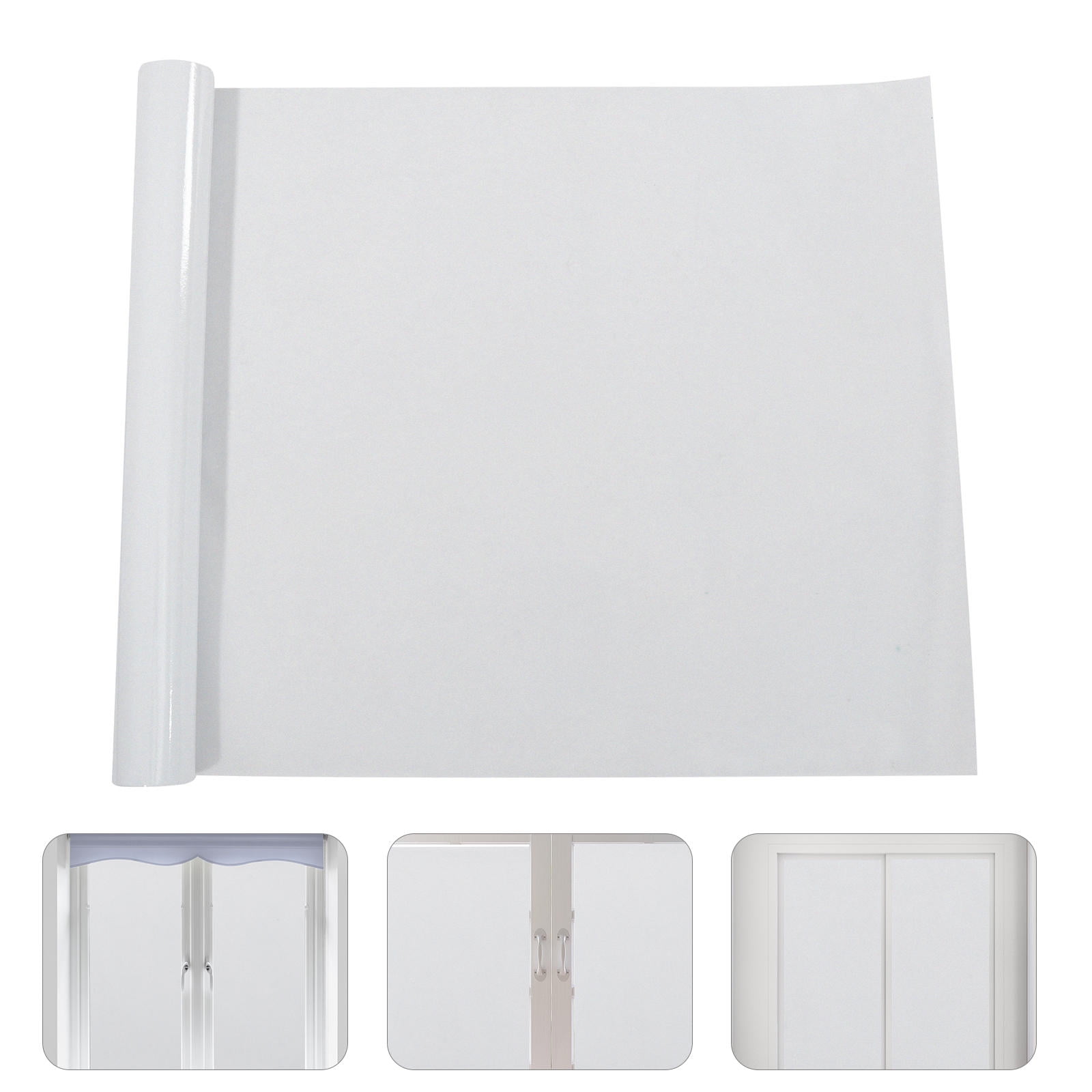 FUEENIRVA 1Pack Frosted Window Film Transparent PVC Anti See Through ...
