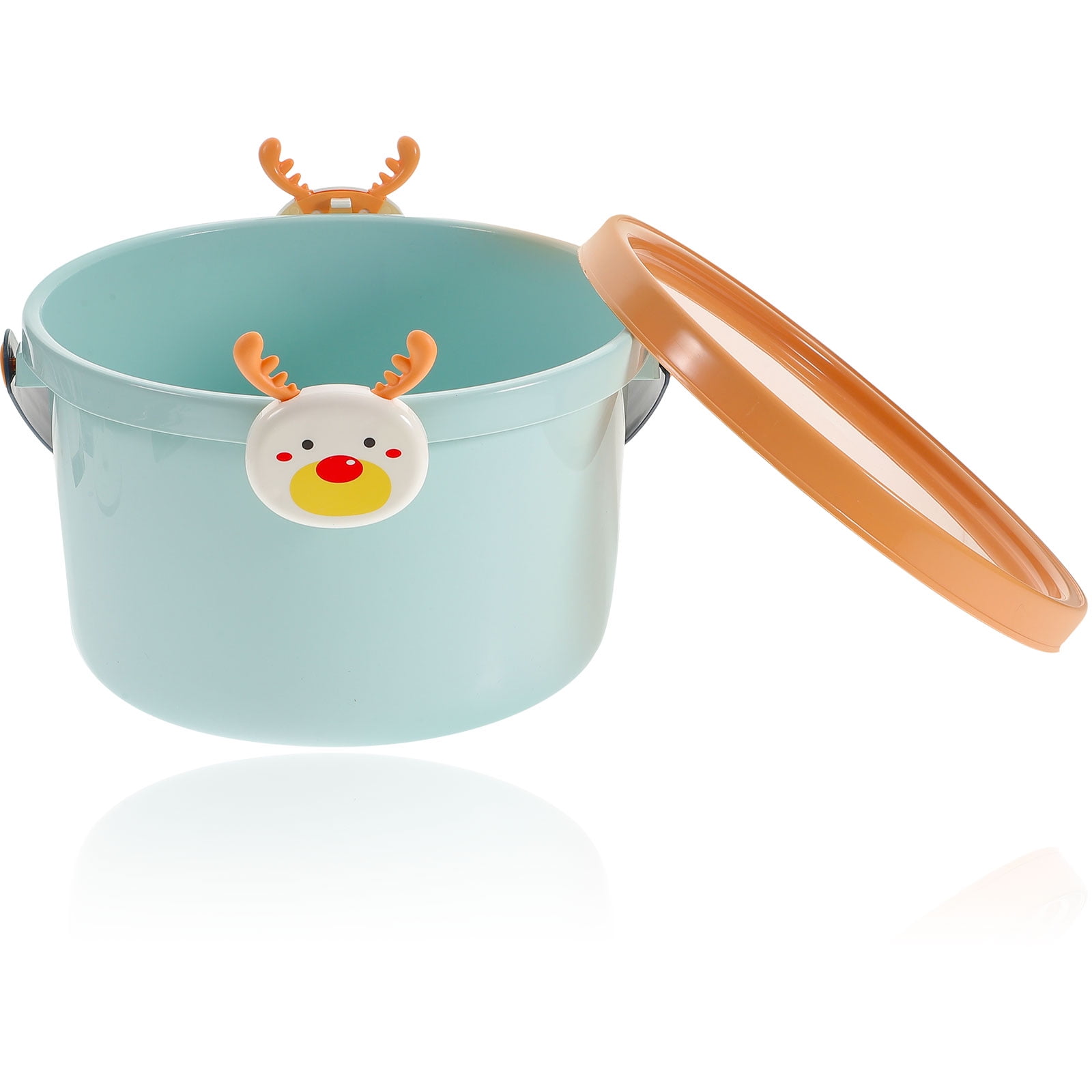 FUEENIRVA 1Pack Minimalist Fresh Style Small Plastic Bucket with Lid ...