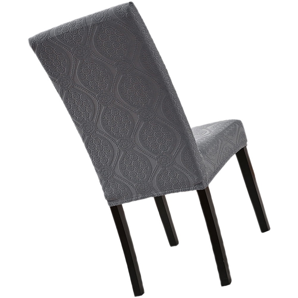 FUEENIRVA Chair Slipcovers Grey Polyester for Home Celebrations and ...