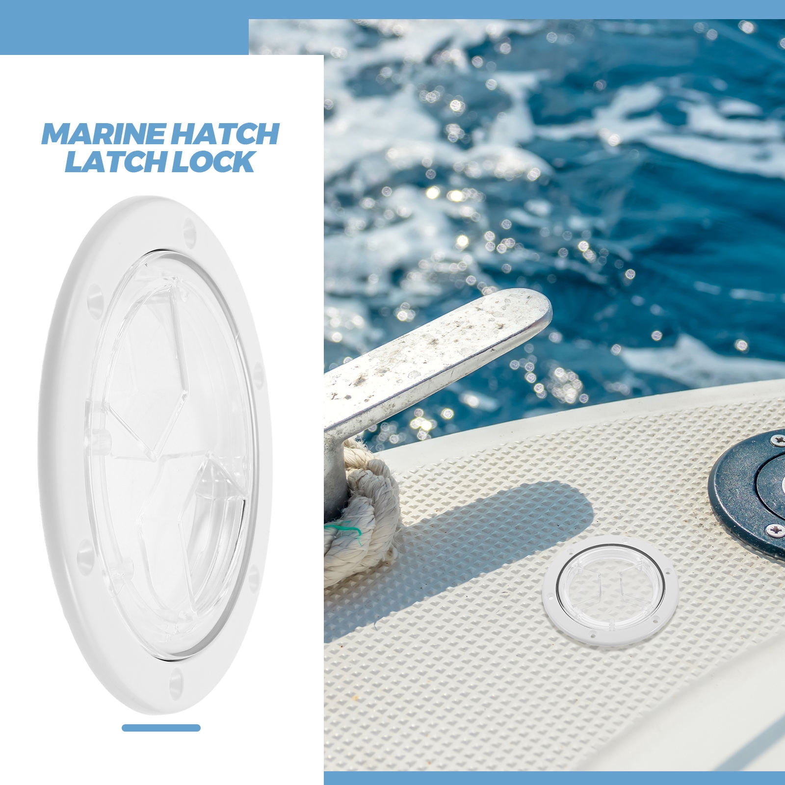 FUEENIRVA 1Pack Plastic Boat Hatch Cover for Boat Yacht Kayak ...