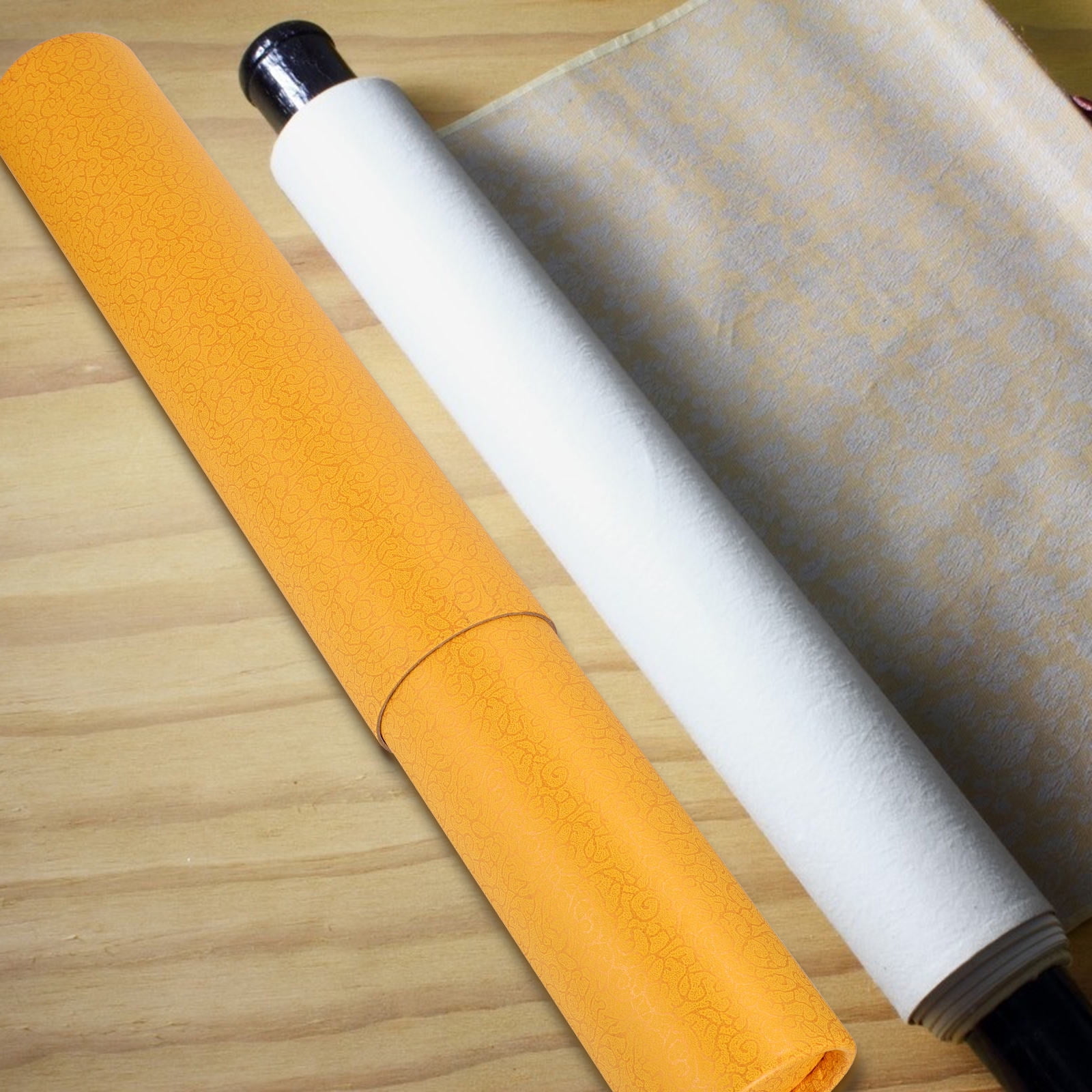 FUEENIRVA 1Pack Storage Mailing Tube Document for Designers Yellow ...