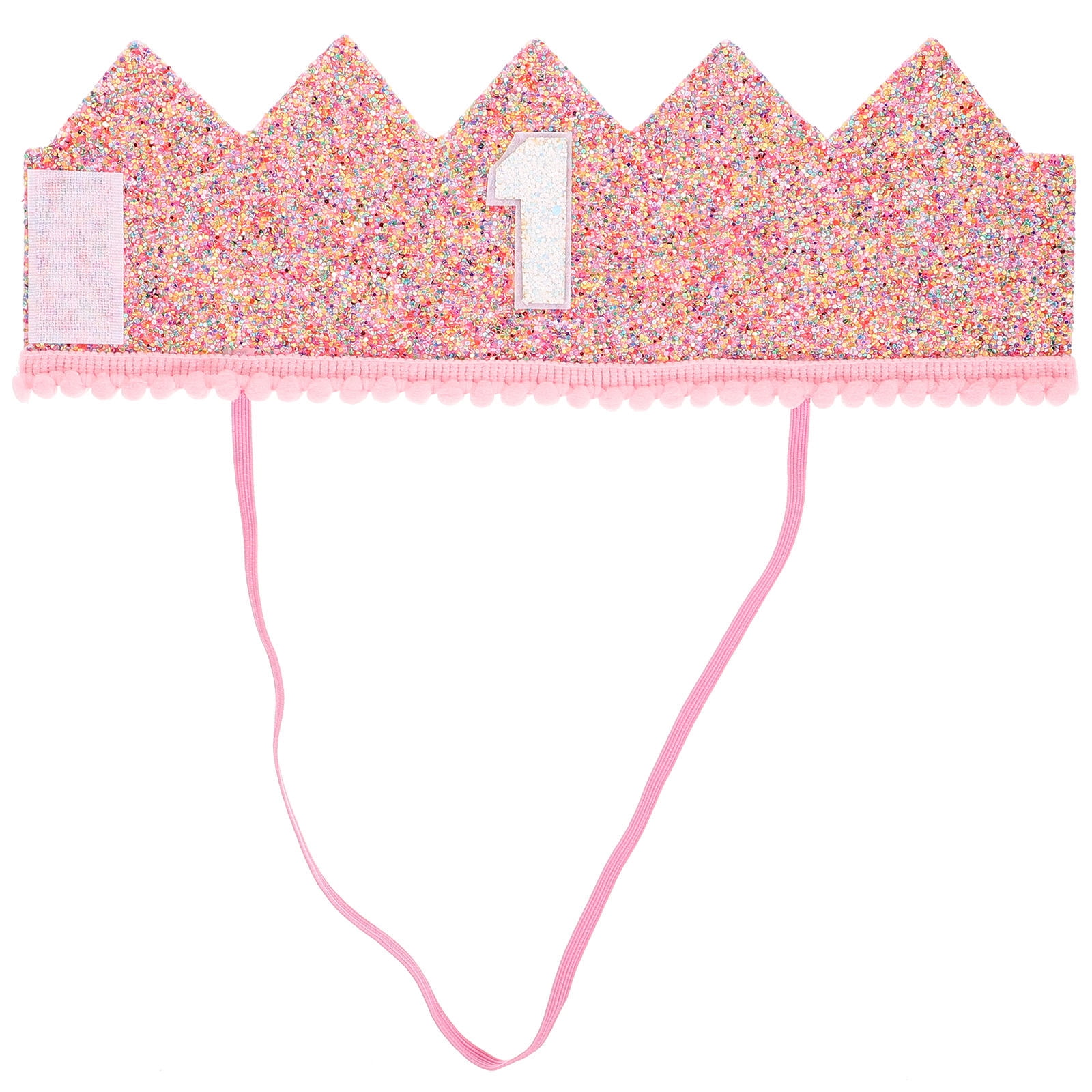 FUEENIRVA 1Pcs Glitter Festive Style Birthday Crown Hat for Children ...