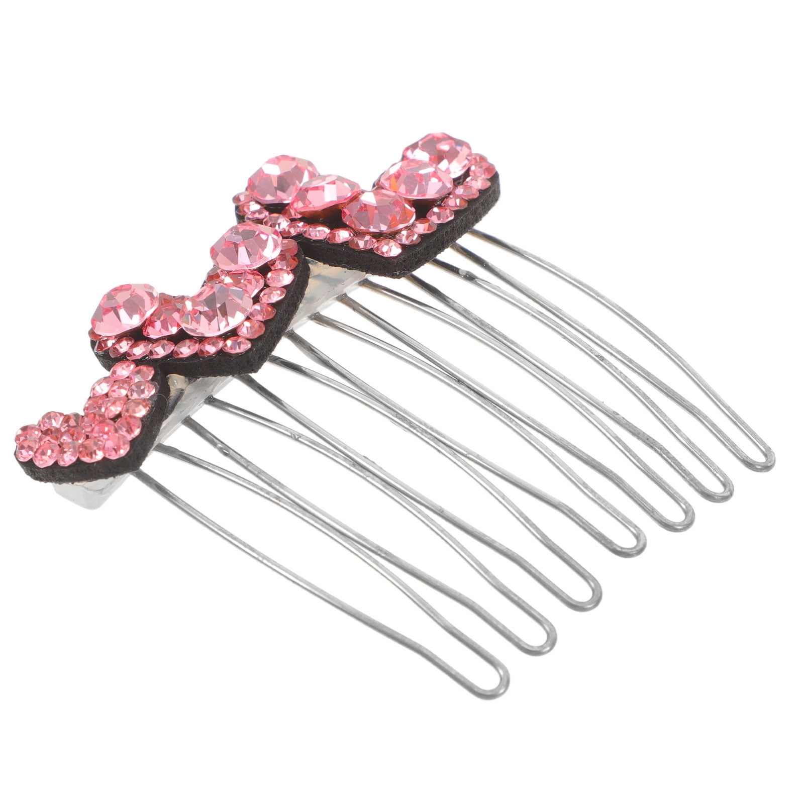 FUEENIRVA 1Pcs Pink Metal Side Hair Combs For Managing Bangs And ...