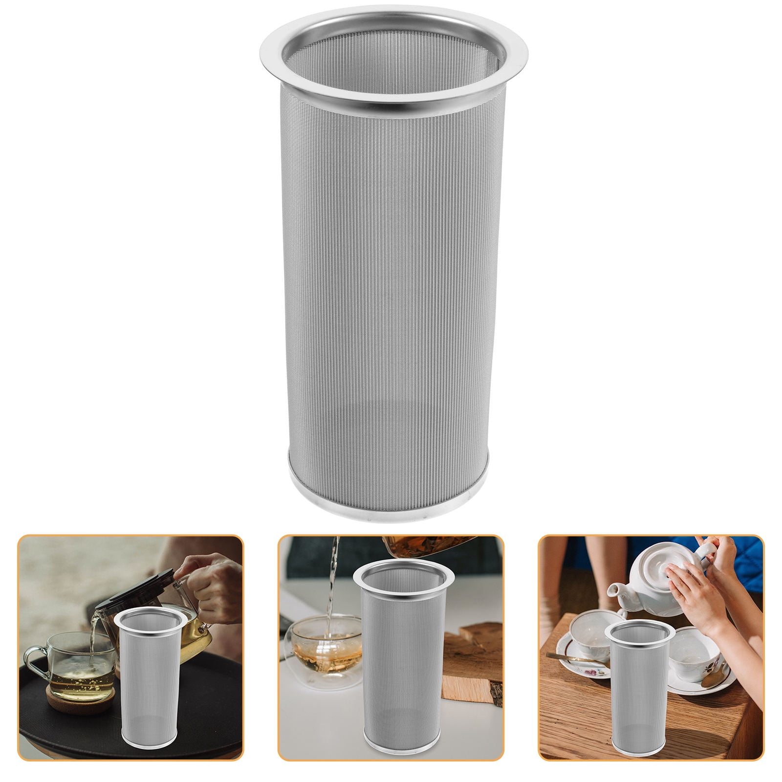 FUEENIRVA 1Pcs Stainless Strainer Mesh Tea Strainer Filter with Handle ...