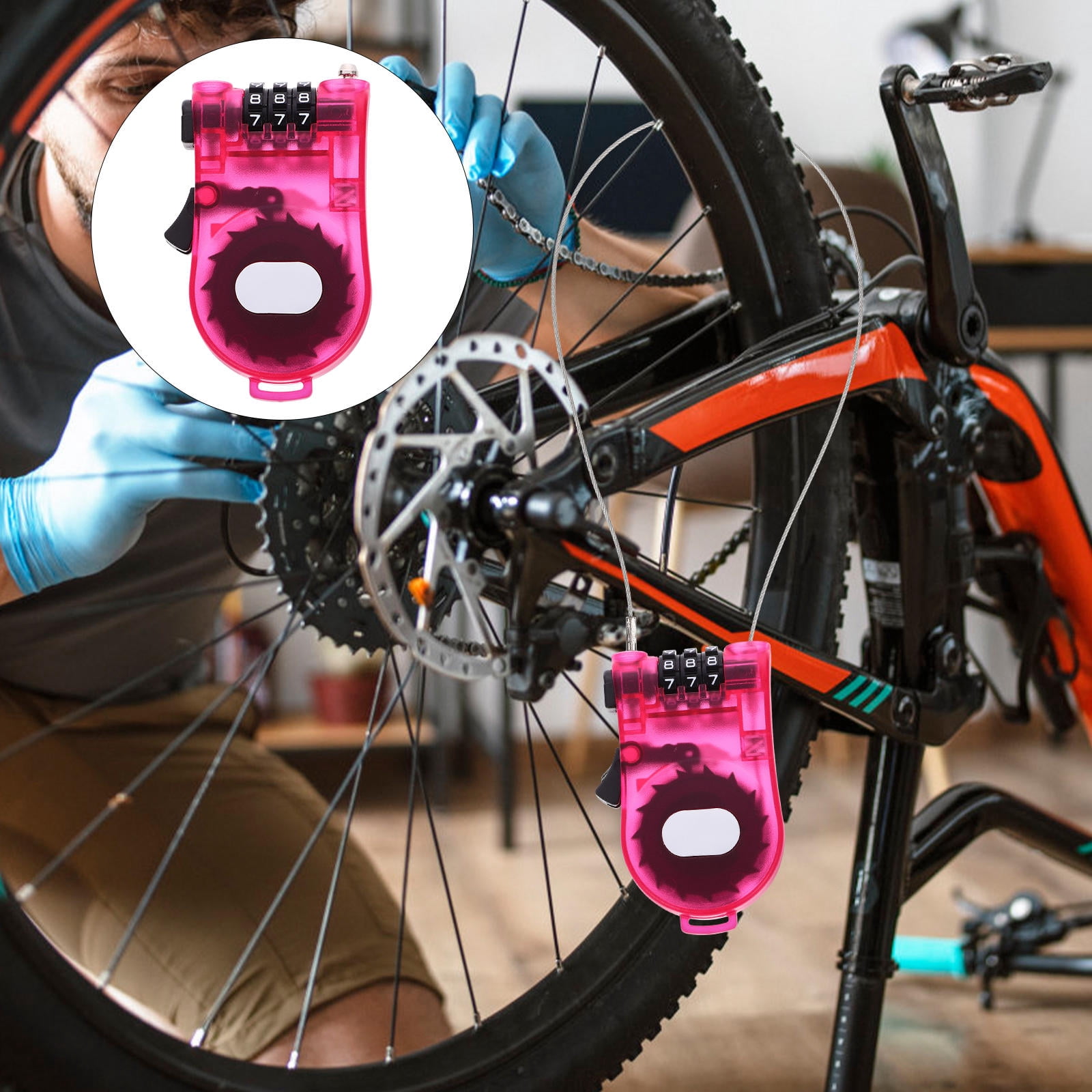 FUEENIRVA 1Set Cycling Lock Padlock for Bicycles Skiers Versatile Use ...