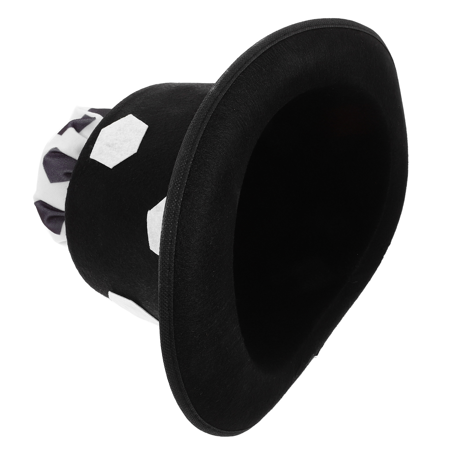 FUEENIRVA 1Set Football Hats Black Felt Round For Soccer Fans And Party ...