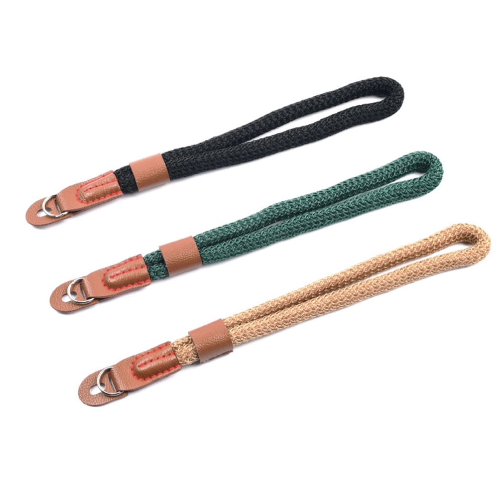 FUEENIRVA 1Set Hand Woven Lanyard Cotton Camera Bracelet Khaki For ...