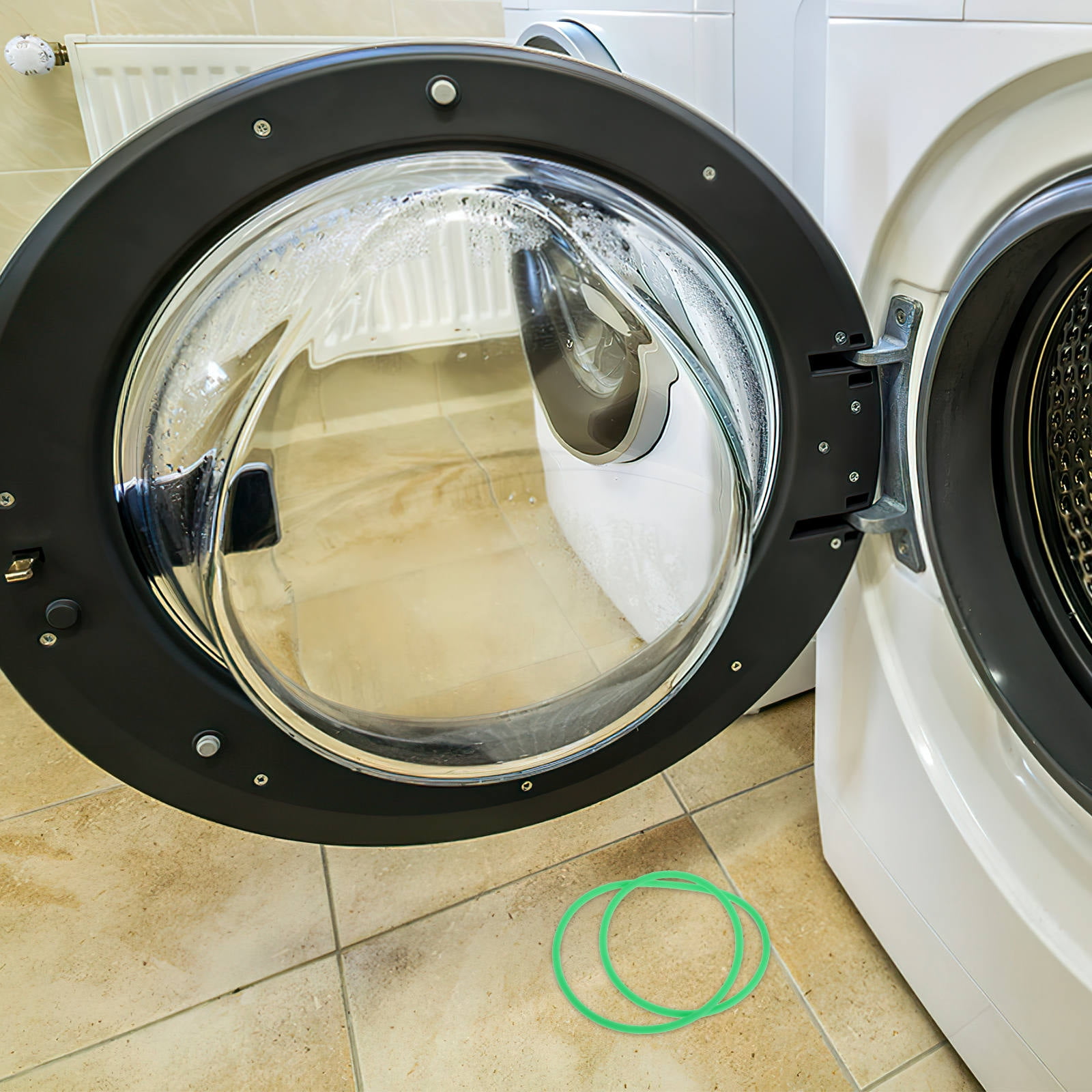 FUEENIRVA 1Set Pu Dryer Drum Bearing Ring Green Round For Seamless ...