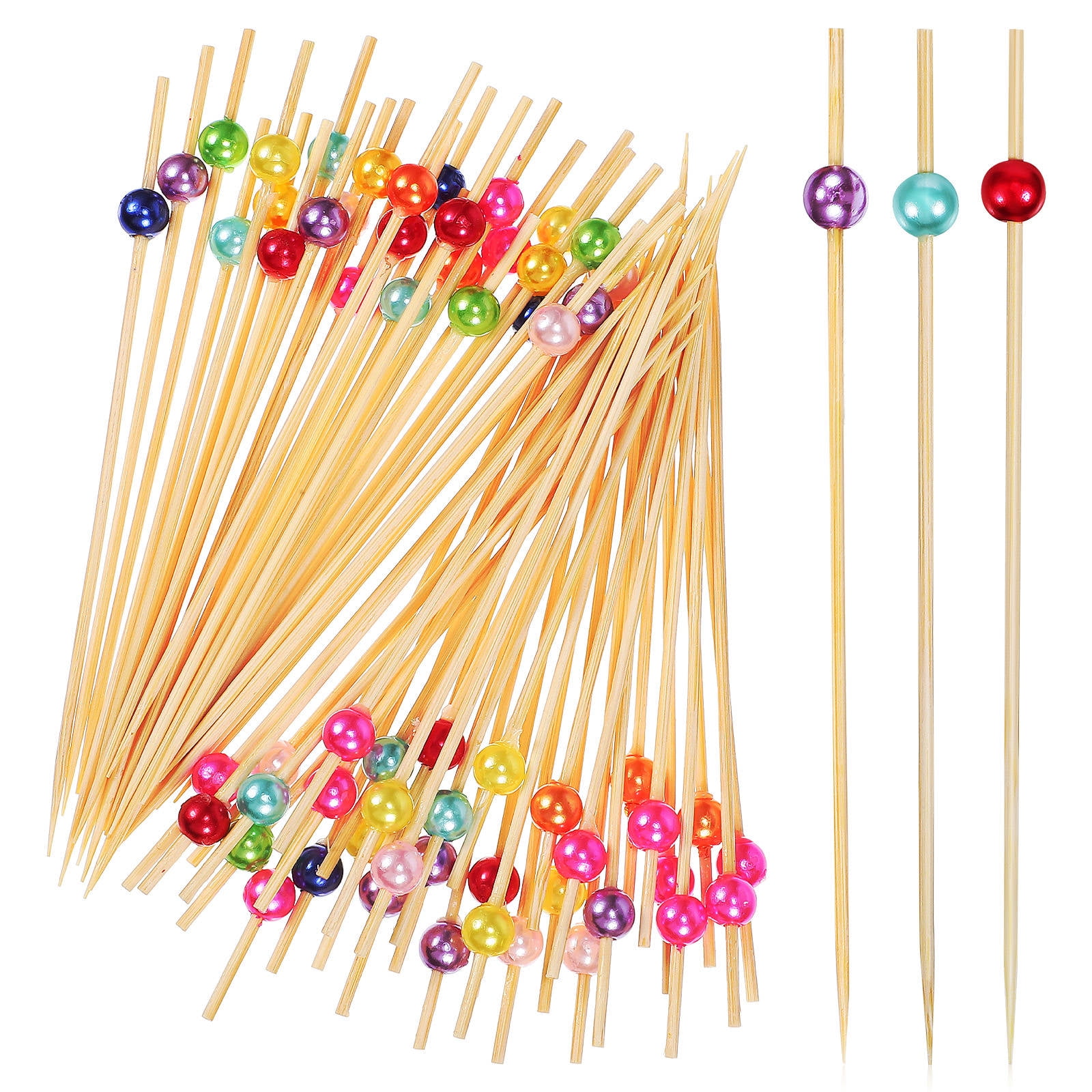 FUEENIRVA 200Pcs Fancy Toothpicks for Cocktails Bamboo Paddle Pick ...