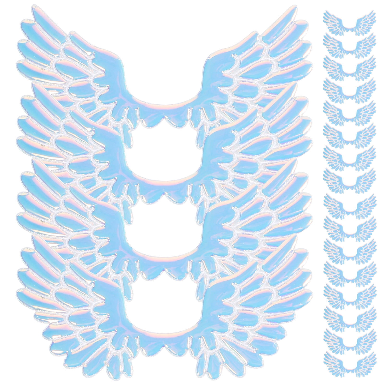 FUEENIRVA 20Pcs Small Angel Wing Appliques Assorted Color for Diy Art ...