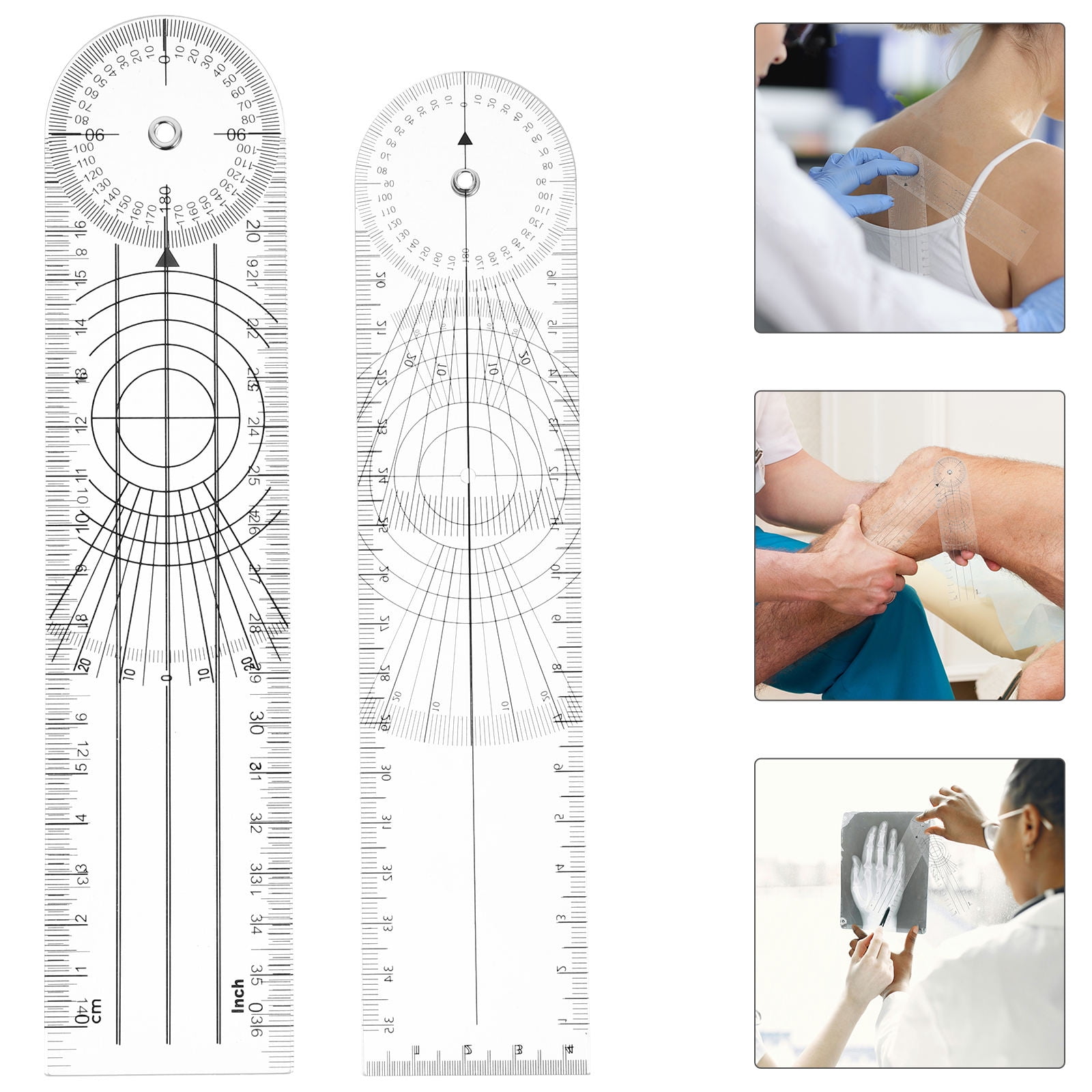 FUEENIRVA 2Pcs Protractor for Therapists Advanced Measurement ...