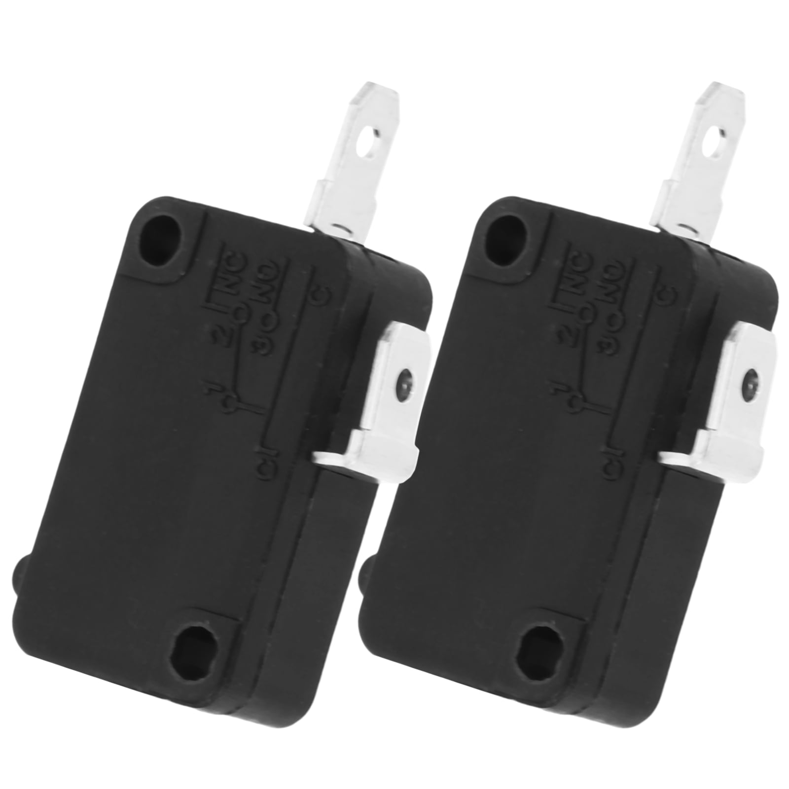 FUEENIRVA 2Pcs Rectangular Metal Micro Switch Microwave Door ...