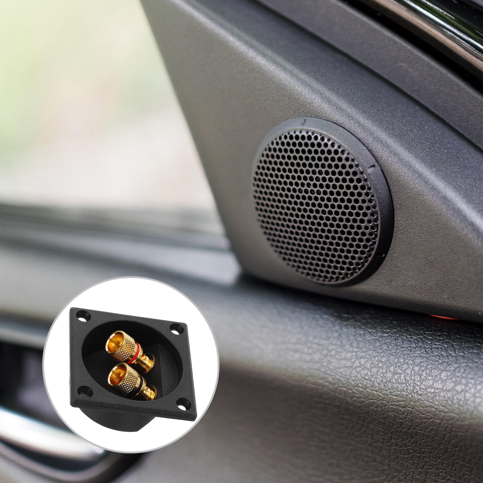 FUEENIRVA 2Pcs Speaker Box Terminal Cup Black Copper for Subwoofer ...