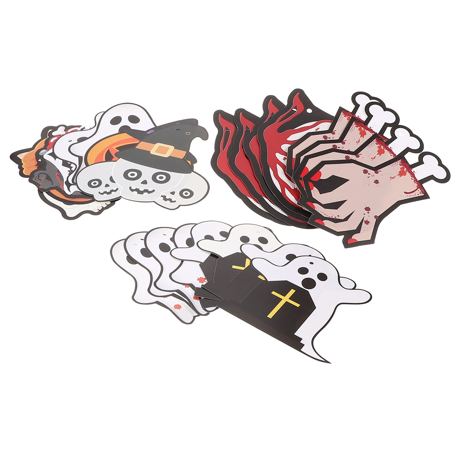 FUEENIRVA 3 Strings Hanging Banner Assorted Color Triangle Flags for ...