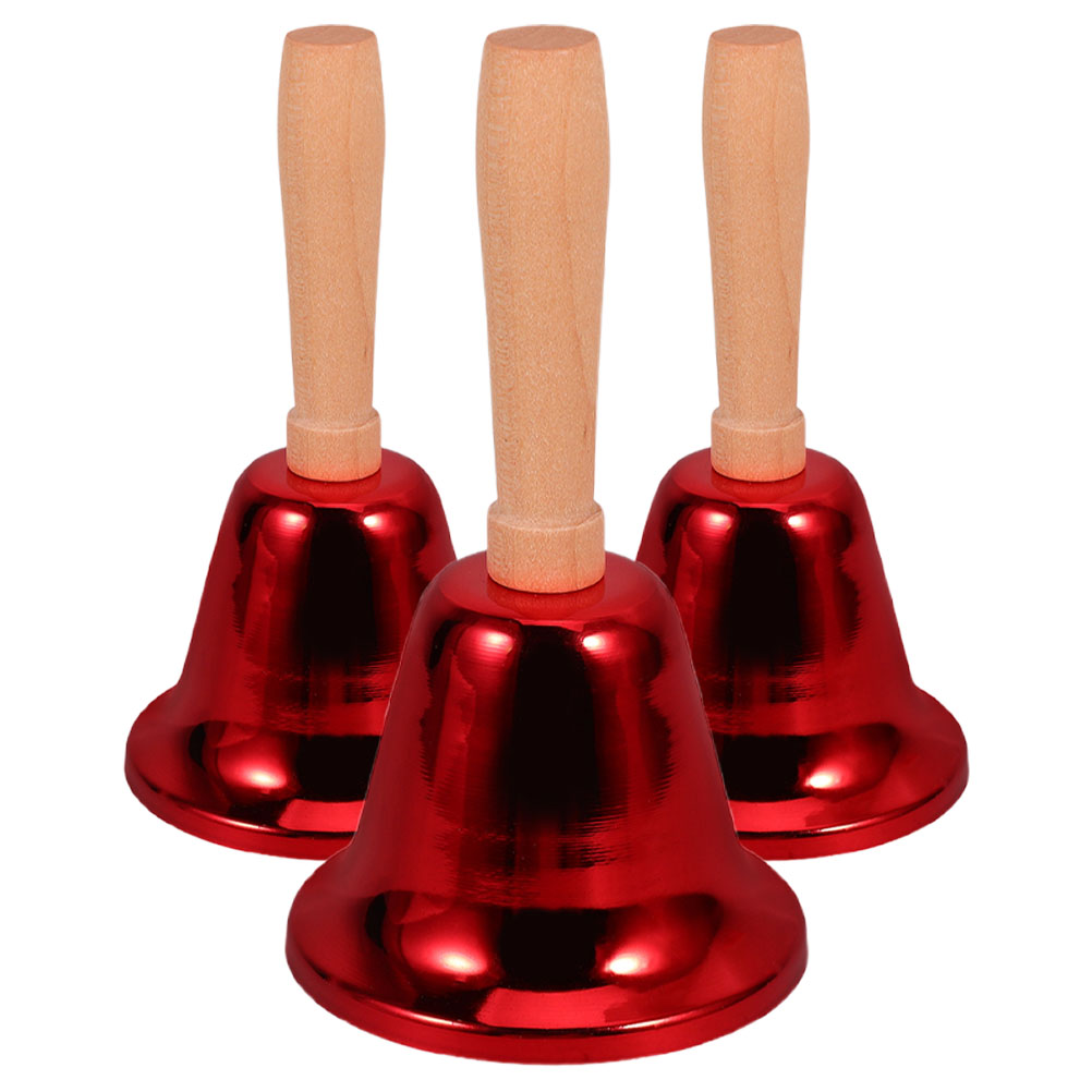 FUEENIRVA Clear Sound Hand Bell Set 3 Pcs for Elderly Care, Dinner ...