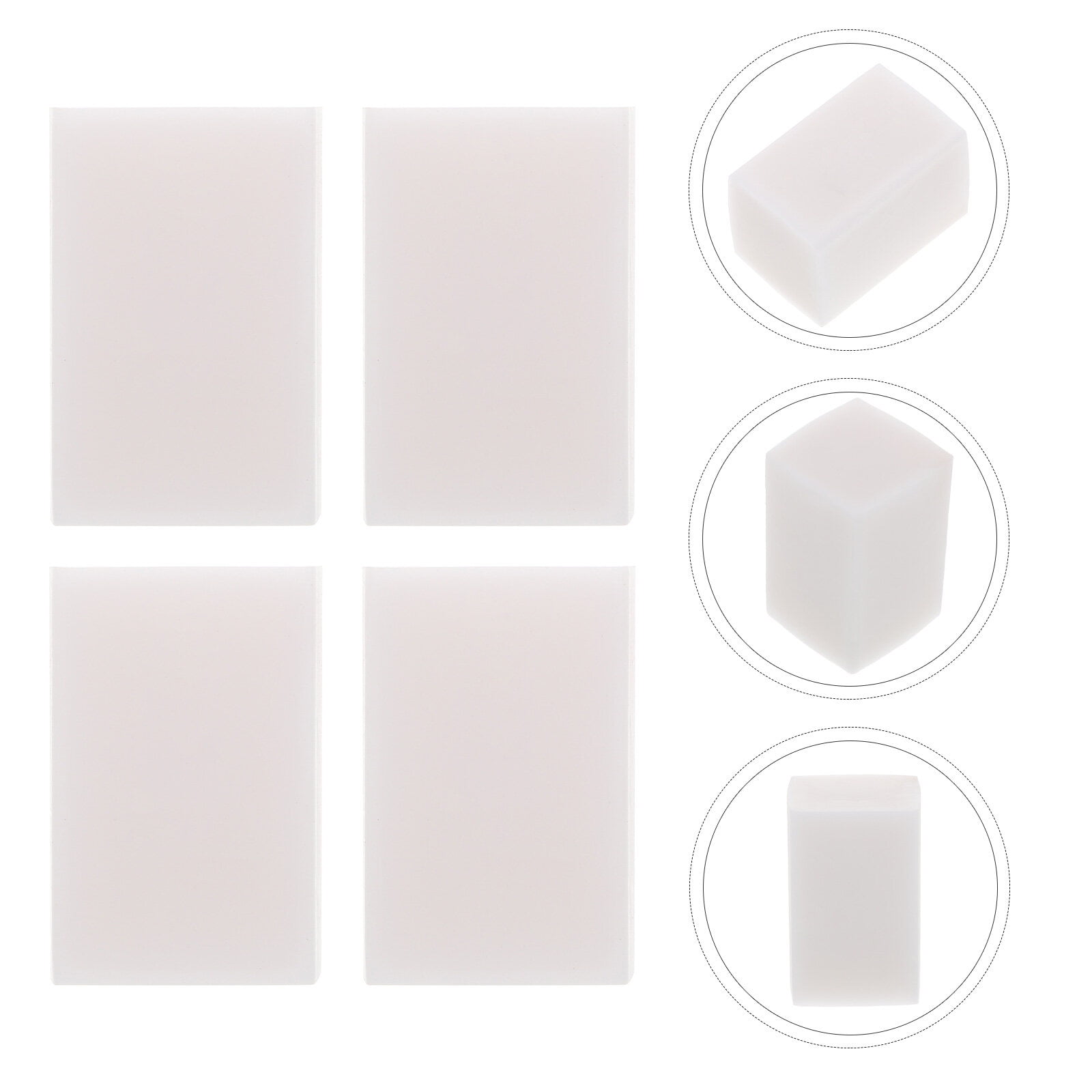 FUEENIRVA 4Pcs Rubber Crafts Material for DIY Engraving Square Pillar ...