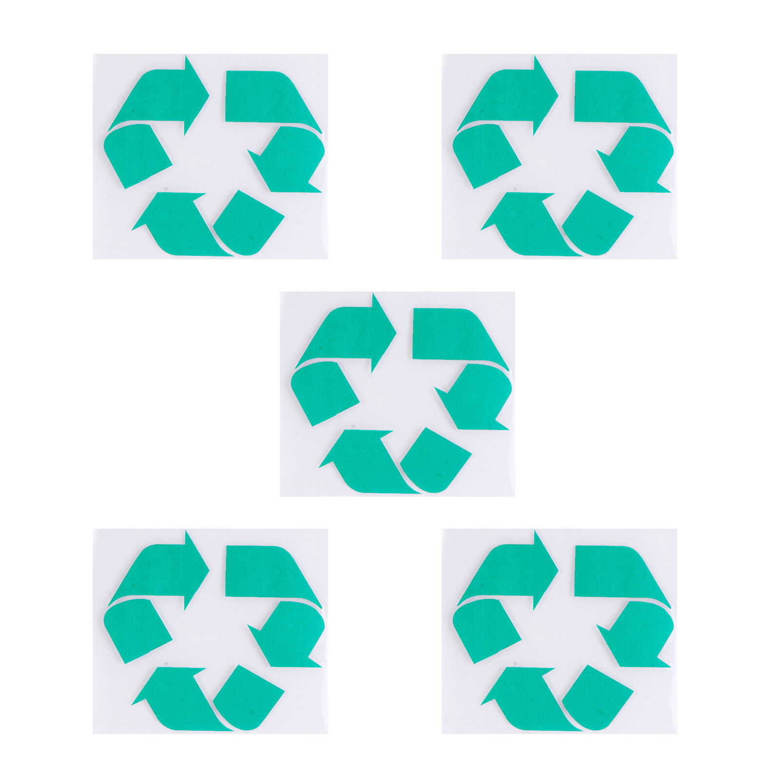 FUEENIRVA 5 Pcs PVC Recycle Stickers for Trash Bin Labels Self Adhesive ...