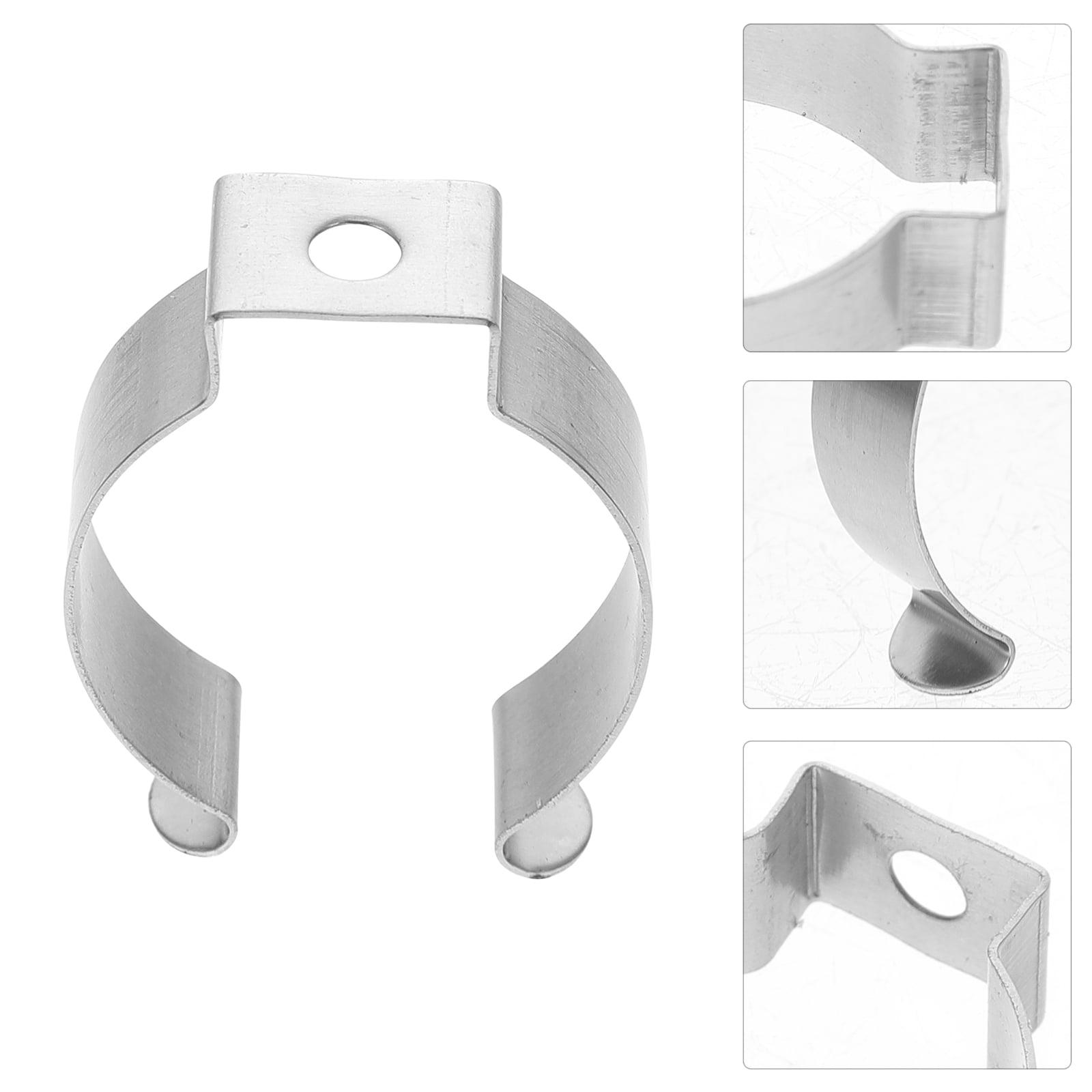 FUEENIRVA Light Pipe Clamp Stainless Steel 50 Pcs Silver - Walmart.com