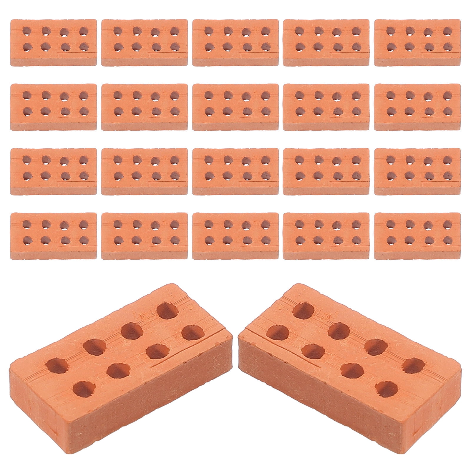 FUEENIRVA 50Pcs Little Bricks in Brown Color for Sand Table Scenery and ...