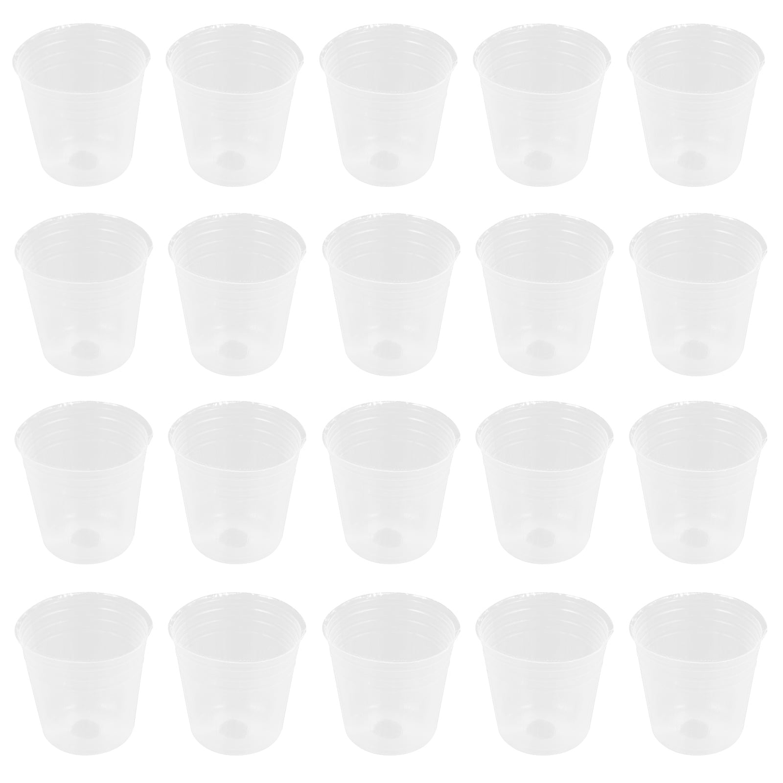 FUEENIRVA Clear Potting Pot Transparent Orchid Pots PP 50Pcs for Plant ...