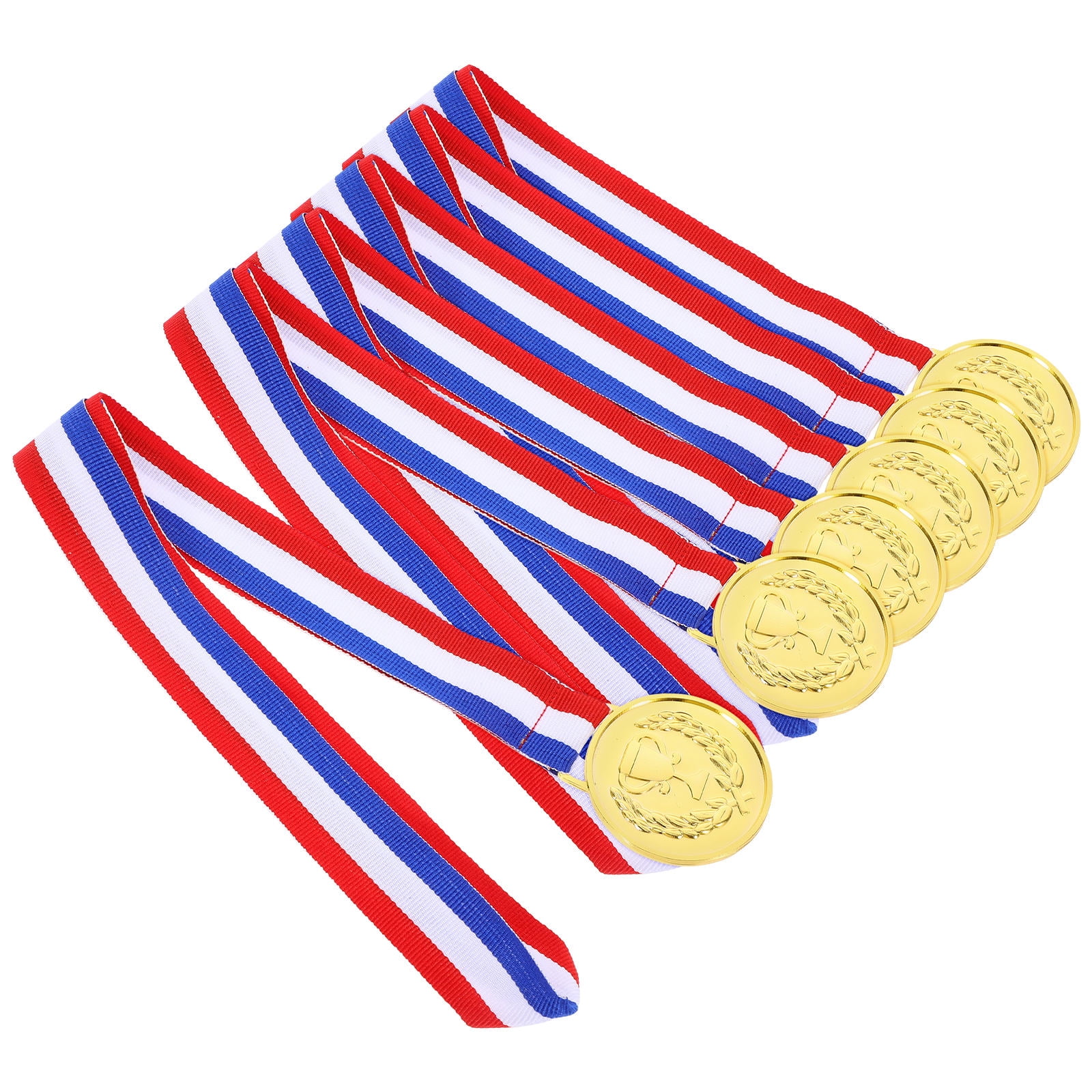 FUEENIRVA 6Pcs Stylish Golden School Medals with Smooth Edges for ...