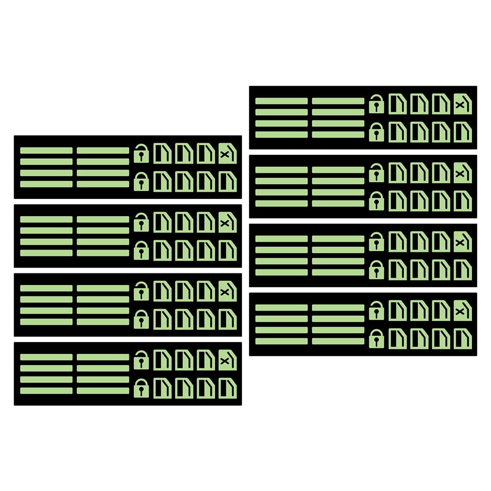 FUEENIRVA 8Pcs Green Reflective Stickers for Car Exterior Door Handle ...