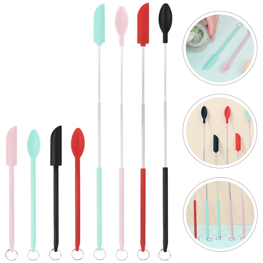 FUEENIRVA 8Pcs Salad Dressing Spatulas Stainless Steel Honey Spreader ...