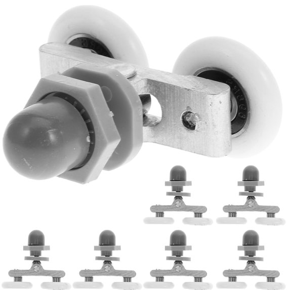 FUEENIRVA Plastic Double Wheels Sliding Shower Doors Wheels Replacement ...